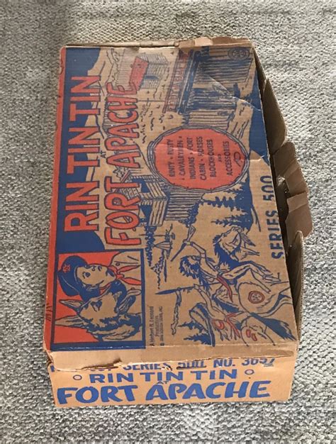 Marx Rin Tin Tin Fort Apache Playset Box Only 3657 C 1950s Ebay