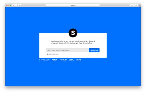 GitHub Flynntes Sleeky A Sleek And Simple Frontend Backend Theme For YOURLS