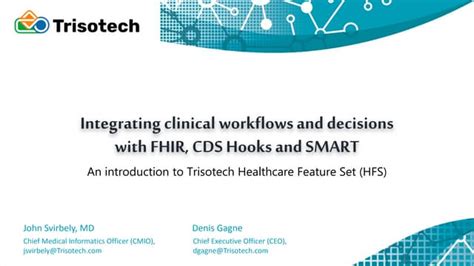Integrating Clinical Workflows And Decisions With Fhir Cds Hooks And Smart Pptx Computer