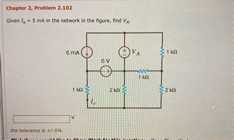 solved chapter 2 problem 2 102 given i 5 ma in the
