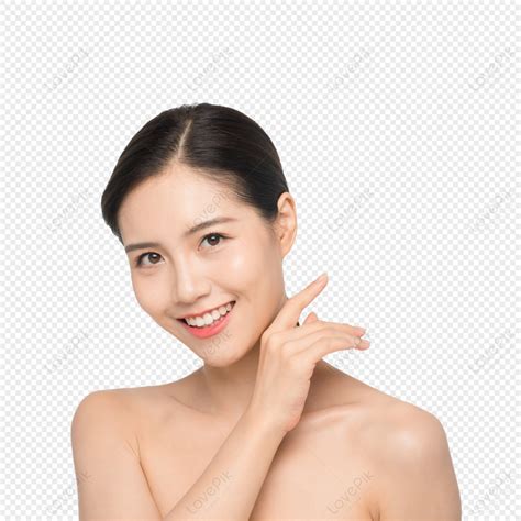 여성 스킨 케어 뷰티 친 쇼 Png 일러스트 무료 다운로드 Lovepik