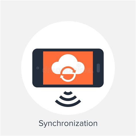Synchronization Vector Illustration Concept Stock Vector Illustration Of Device Network
