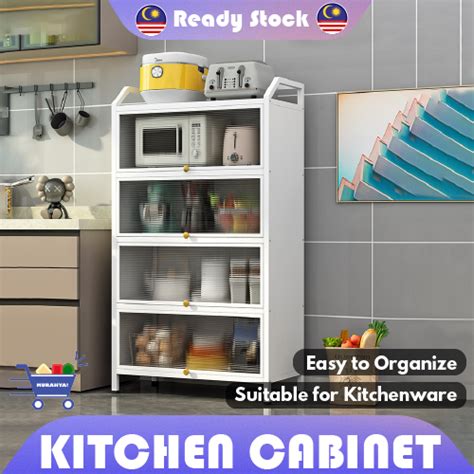 kitchen cabinet kabinet dapur almari food storage sideboard multi layer