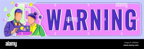 Handwriting Text Warning Business Showcase Statement Or Event That Indicates A Possible Or