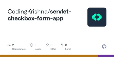 GitHub CodingKrishna Servlet Checkbox Form App