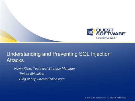 Ppt Understanding And Preventing Sql Injection Attacks Powerpoint Presentation Id 1579948