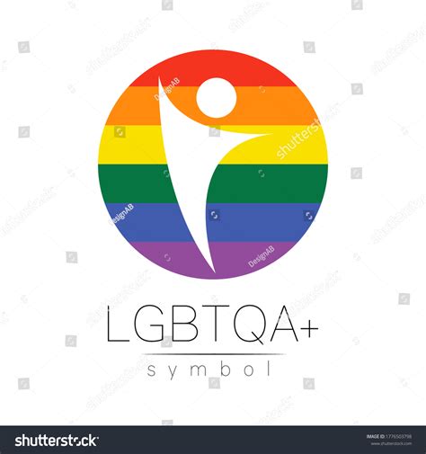Vector Lgbtqa Logo Symbol Pride Flag Stock Vector Royalty Free