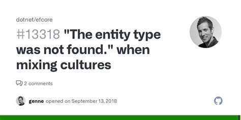 The Entity Type Was Not Found When Mixing Cultures · Issue 13318