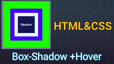 Box Shadowhover Effect Html Andcssadvance Cssbangla Tutorial Youtube