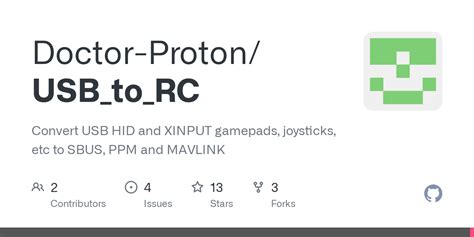 Github Doctor Proton Usb To Rc Convert Usb Hid And Xinput Gamepads Joysticks Etc To Sbus