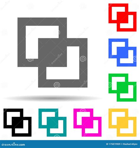 Strata Multi Color Style Icon Simple Thin Line Outline Vector Of Web Icons For Ui And Ux