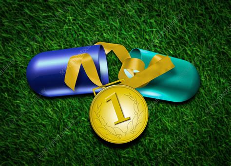 Performance Enhancing Drugs Conceptual Illustration Stock Image