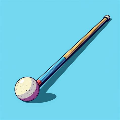 Cartoon Vector Icon Of A Cue Sports Object Premium Ai Generated Image