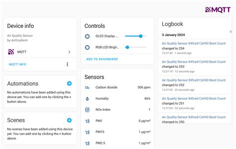 airgradient2mqtt cloud replacement for usage with home assistant