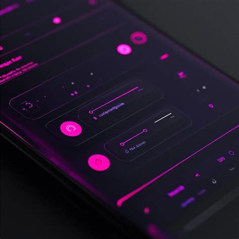 Navigation Bar Design With Dropdown Menus And Icons Premium AI Generated Image