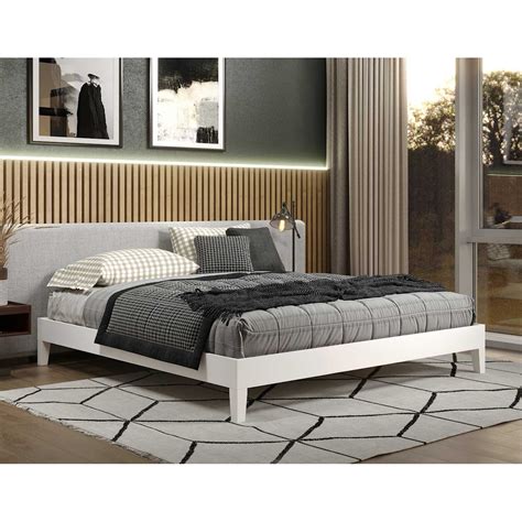 Steve Silver Nix Nix900kpbw Nix Contemporary King Platform Bed White Wayside Furniture