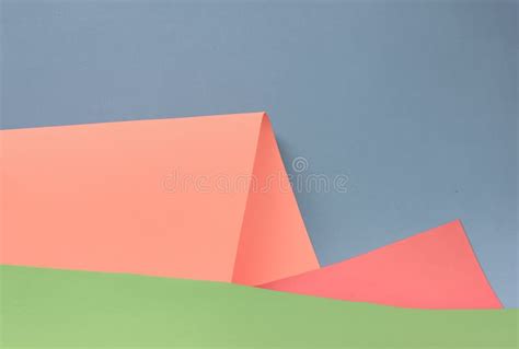 Color Paper Rolls And Bend Texture Background Full Of Colors Stock