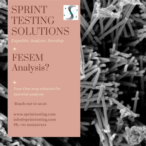 Sprint Testing Solutions On Linkedin Testing Characterization Electronmicroscopy Microscopy