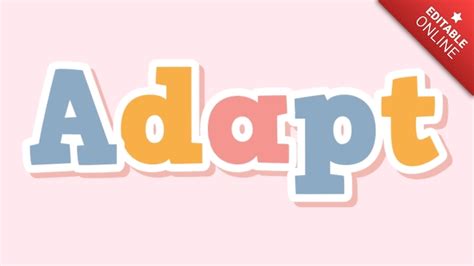 Adapt Text Effect Generator