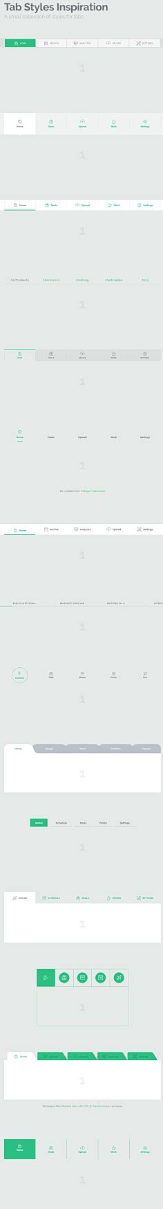 按钮 切换 花瓣网陪你做生活的设计师 On 标签切换样式整理