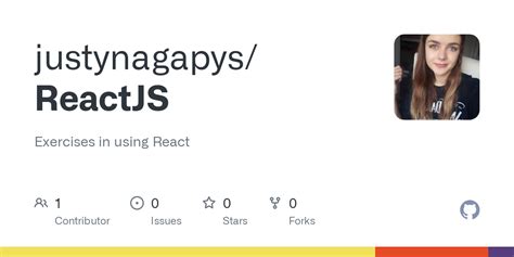 github justynagapys reactjs exercises in using react