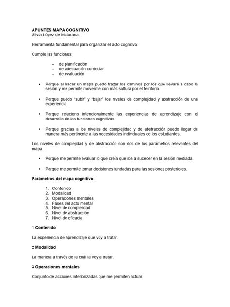 Mapa Cognitivo Pdf