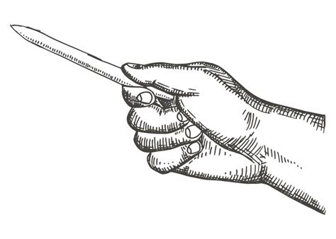Premium Vector Hand With Pointer Vector Hand Drawing