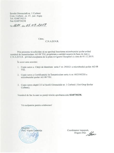 Acte Scutire Plata Rovinieta Microbuz Scolar Pdf