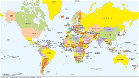 Carte Du Monde Avec Pays Carte Du Monde Avec Pays Carte Du Monde En