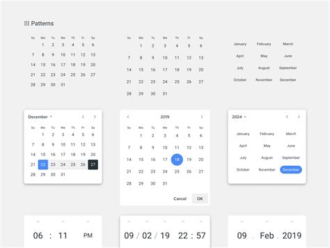 Material Design Datepicker Ui By Roman Kamushken On Dribbble