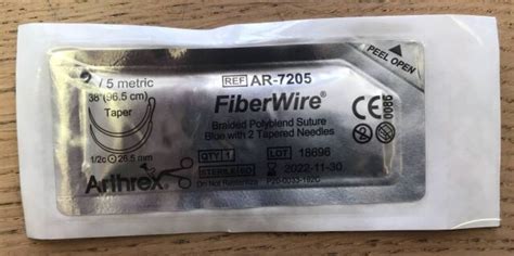 New Arthrex Ar 7205 Fiberwire Braided Polyblend Suture Blue W 2