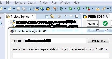 Abap Lab ABAP in Eclipse Como acessar as transações diretamente