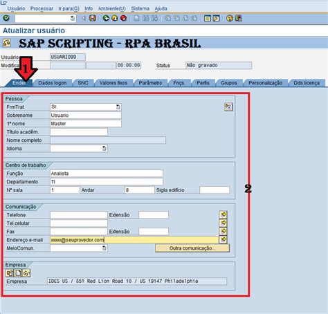 Sap Scripting Rpa Brasil