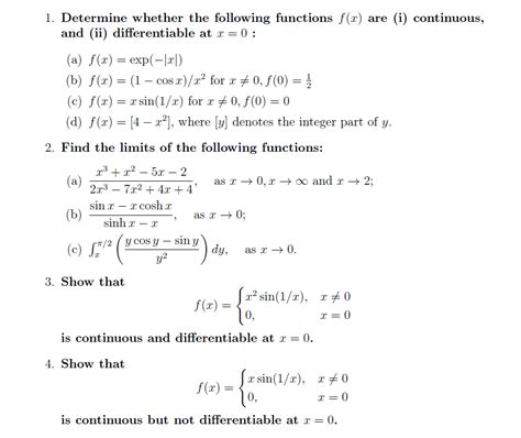 1 Determine whether the following functions f | StudyX