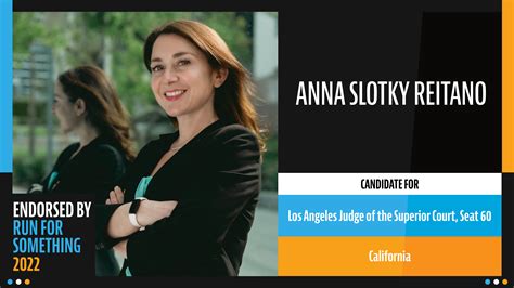 Anna Slotky Reitano Run For Something