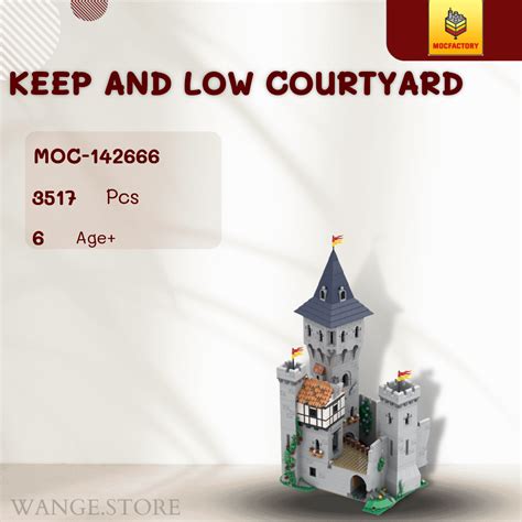 Moc Factory Modular Building 142666 Keep And Low Courtyard Wange Block