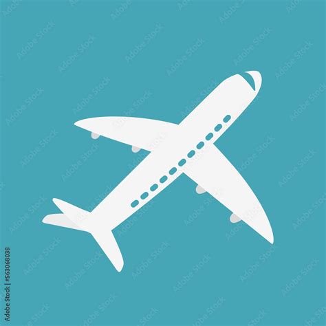 White Commercial Airplane In Flight Modern Aviation Technology In