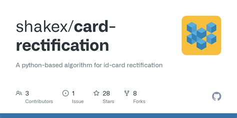 Github Shakexcard Rectification A Python Based Algorithm For Id Card Rectification