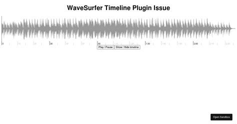 Wavesurfer 7xx Timeline Plugin Issue Sandbox Codesandbox