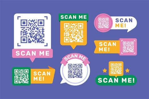 Premium Vector Flat Design Scan Me Label