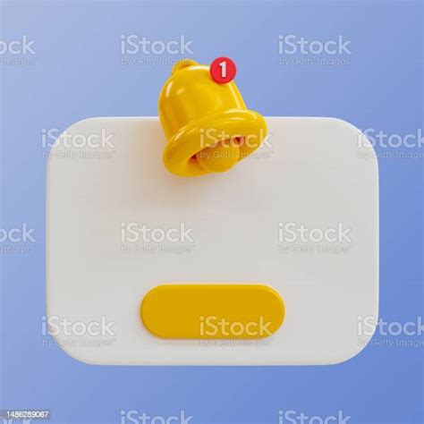 3d 최소 알림 모형 알림 템플릿입니다 공지 사항 템플릿입니다 빈 텍스트 상자가 있는 종 모양 아이콘입니다 3d 그림입니다 3차원 형태에 대한 스톡 사진 및 기타 이미지