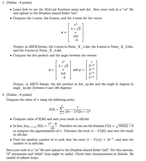 Learn How To Use The Matlab Functions Norm And Dot