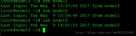 Linux Centos 节点之间的ssh无密钥登录配置没有设置从本节点到以下节点的无口令ssh连接 Csdn博客