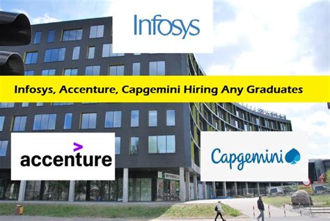 Infosys Accenture Capgemini Hiring Any Graduates For Various Roles