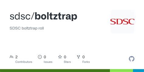 Github Sdscboltztrap Sdsc Boltztrap Roll