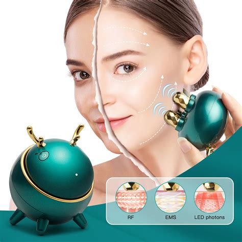 얼굴 마사지기 V 자형 얼굴 미용 마사지 도구 주름 제거 조임 얼굴 리프팅 장치 얼굴 무선 주파 Aliexpress