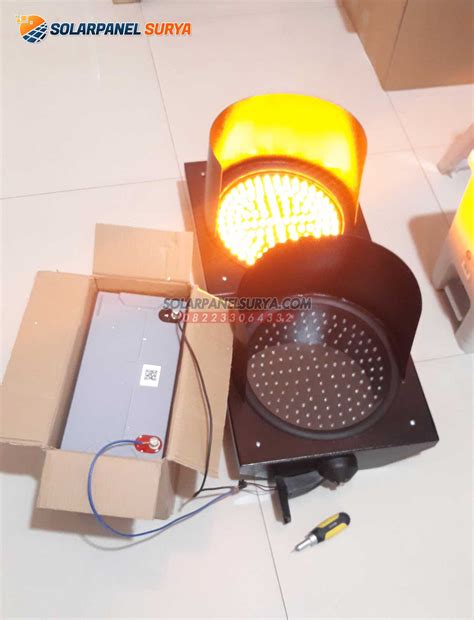 Jual Lampu Led Warning Light 2 Aspek 30cm Lampu Hati Hati SOLARPANELSURYA