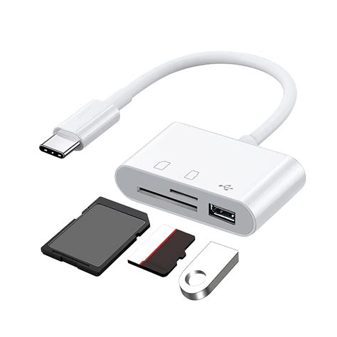 Sumllary Type C Card Reader Type C Android Mobile Computer Function Otg20 Sdtf U Disk Power