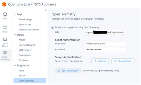Enable Skyline Opentelemetry On Spark Appliance Check Point Checkmates