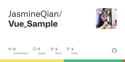 GitHub JasmineQian Vue Sample